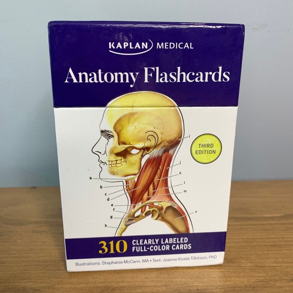 Kaplan | Other | Kaplan Medical Anatomy Flashcards 3rd Ed 3 Full Color ...